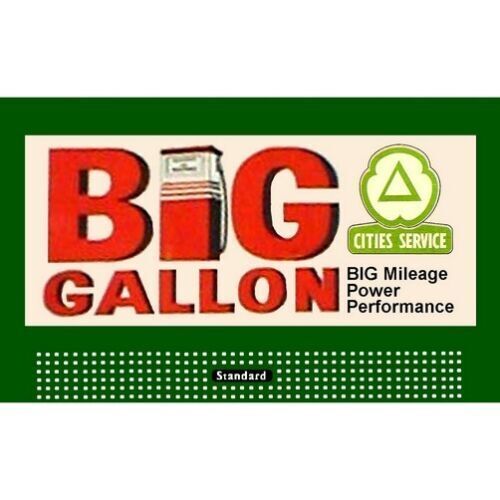 HO 1 1/2" x 3" BILLBOARD SIGN GLOSSY INSERT BIG GALLON | eBay