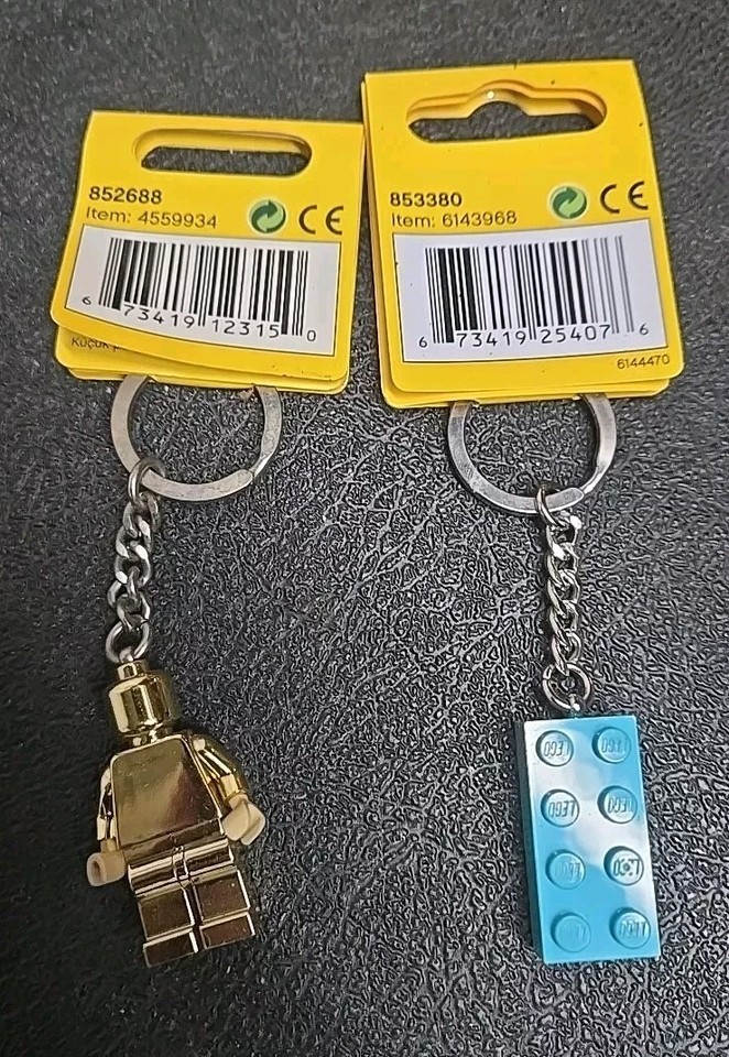 NEW LEGO 852688 - Gold Minifigure Key Chain Amd 853380 | eBay