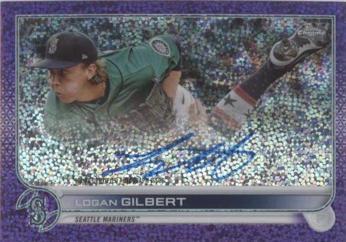 2022 Topps Chrome - Chrome Veteran Autographs Logan Gilbert #CVA-LG ...