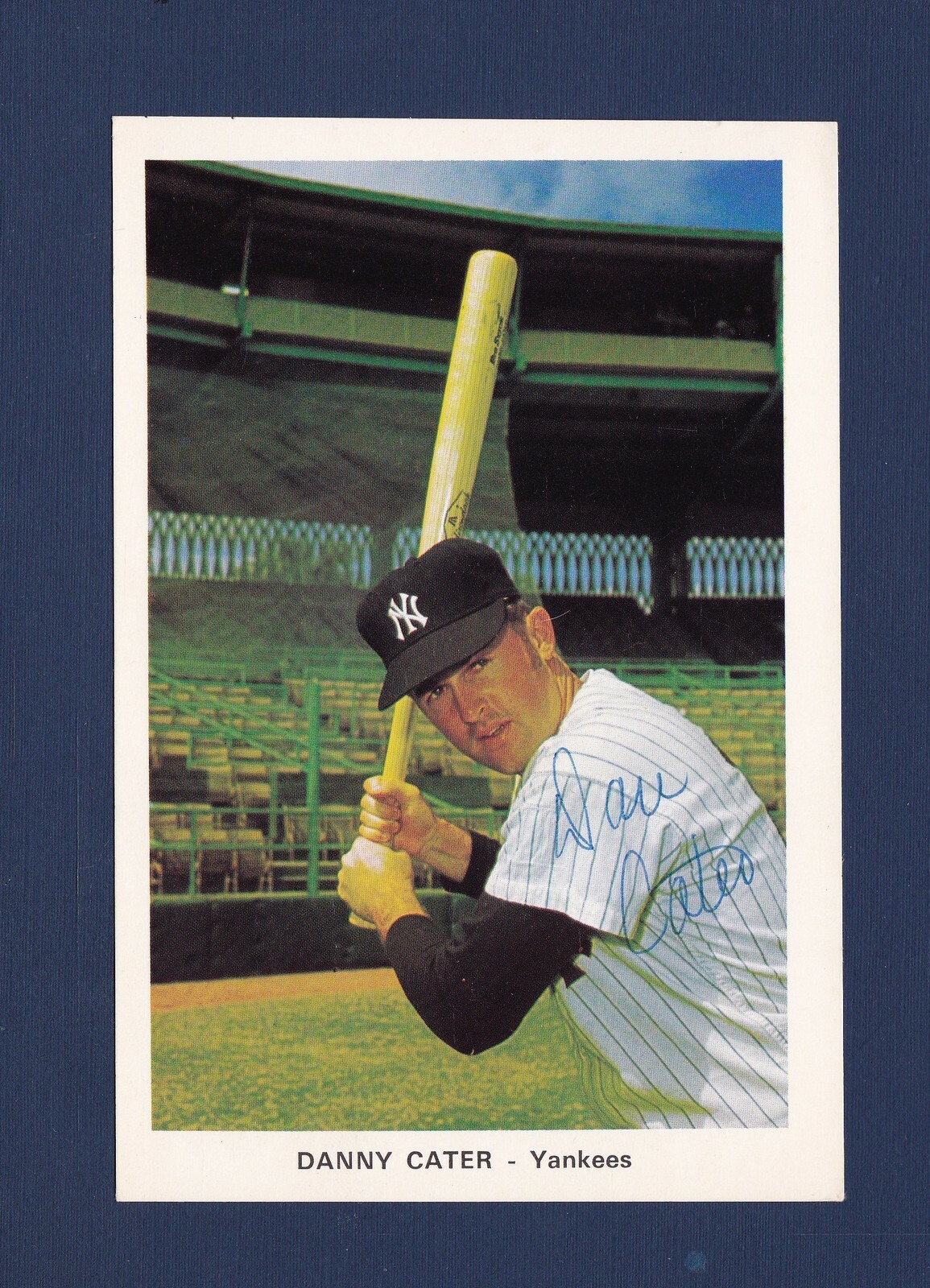 Danny Cater signed New York Yankees 1970's team issued baseball ...