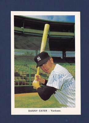 Danny Cater signed New York Yankees 1970's team issued baseball ...