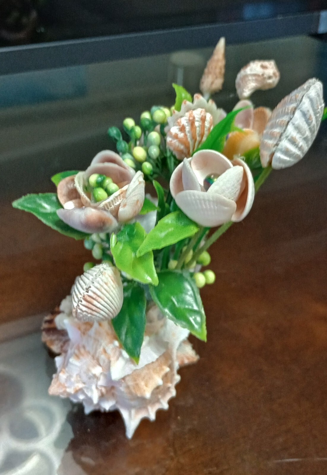5"/5" Seashells Flowers, Beautiful gift for any holiday. Coastal home decor | eBay