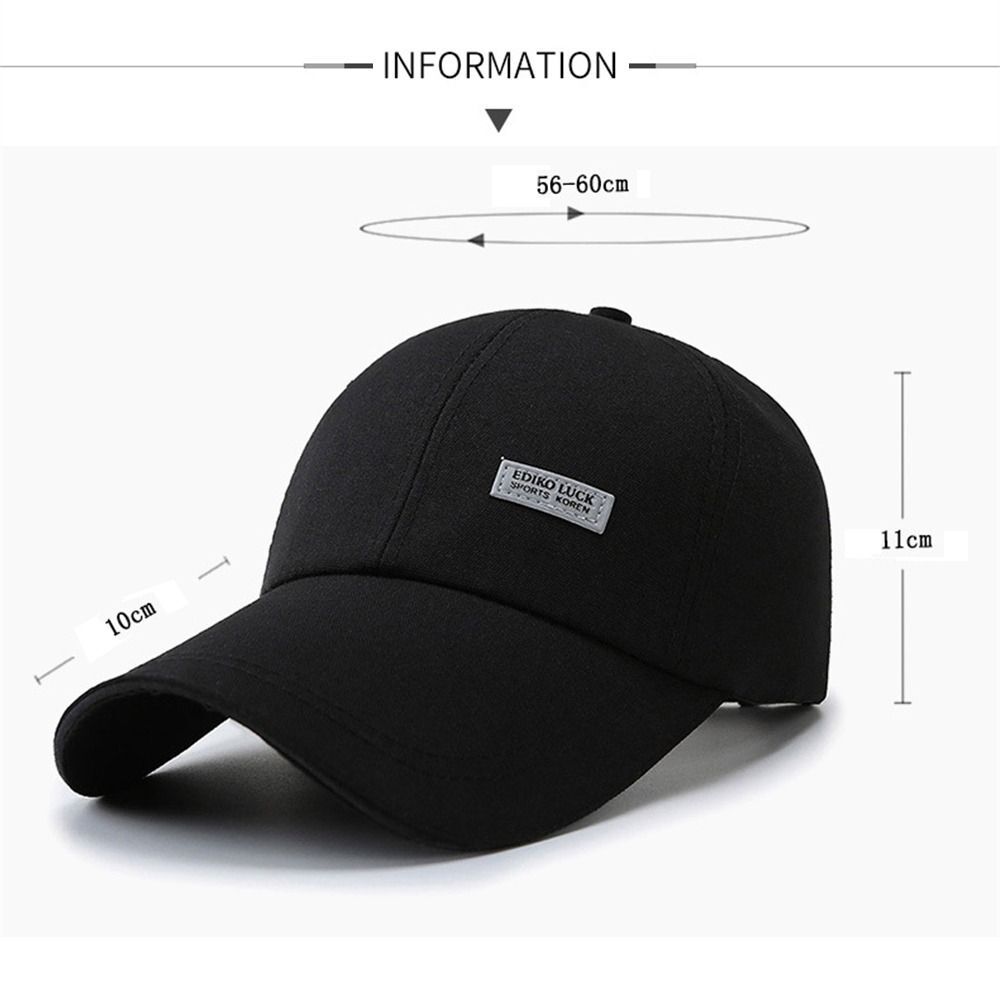 Adjustable Baseball Cap Long Brimmed Dad Hat Casual Sun Hat Spring ...