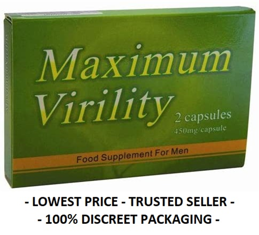 MAXIMUM Virility 10 Capsules Enhancement Sex Pills Max Strength Extra ...