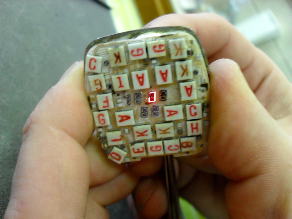 Rare Pulsar P1. LED Wristwatch, "Salesman Sample" with 4 -25IC. Module ...