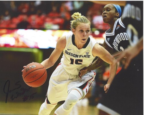 JAMIE WEISNER Signed 8 x 10 Photo OREGON STATE BEAVERS Basketball WNBA ...