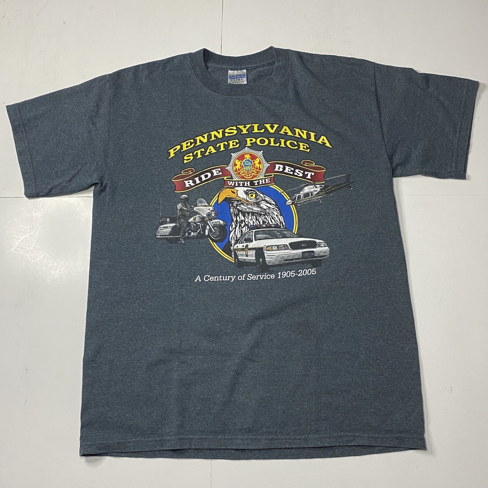 Vintage Pennsylvania State Police Graphic T Shirt 200… - Gem