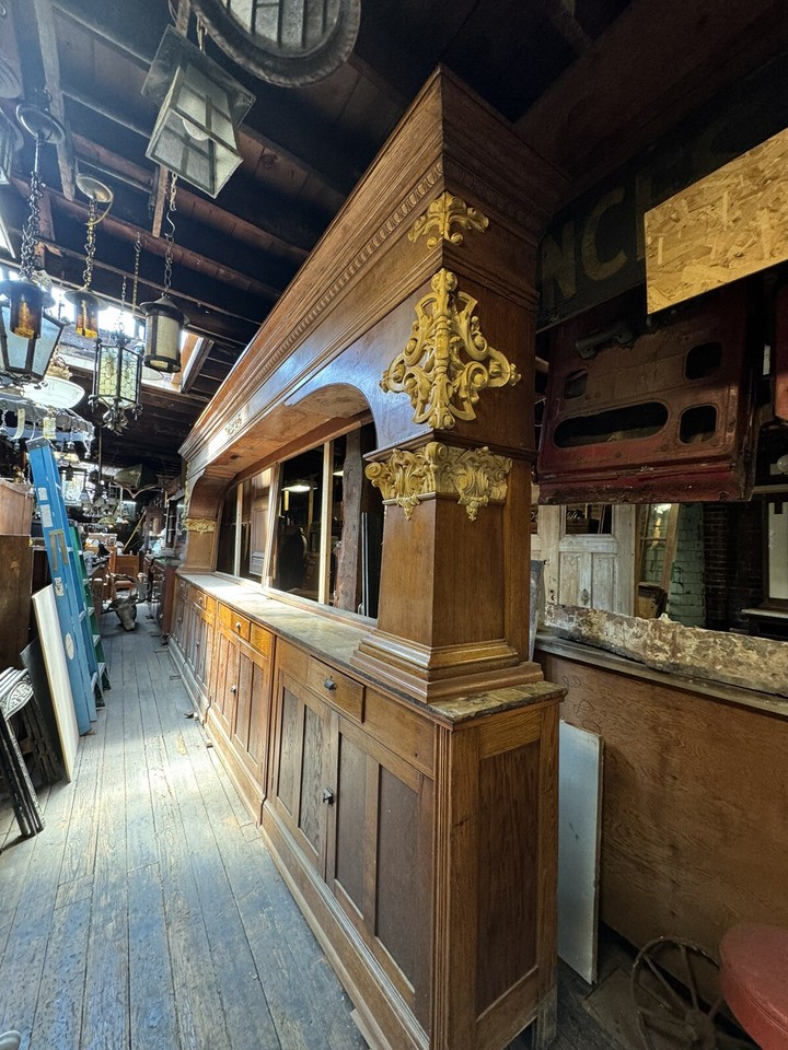 Antique Brunswick Back Bar 20’ Metropolitan Bar | eBay