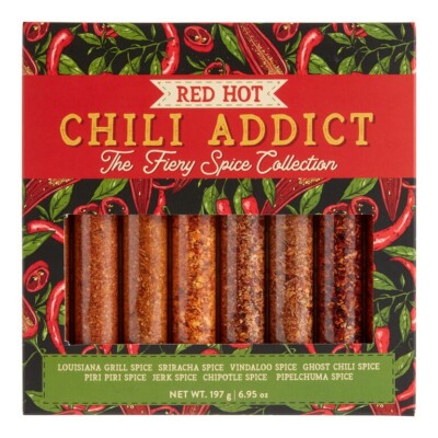 RED HOT chili Addict Spice Collection Ghost Jerk Sriracha Piri Vindaloo ...