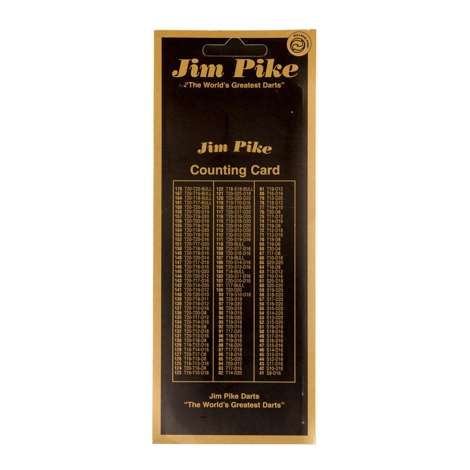 Classic Signature Jim Pike 30g Brass Steel Tip Dart Set by Jim Pike ...