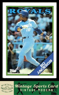 1988 Topps - Bo Jackson - #750 Kansas City Royals EX+/NM | eBay