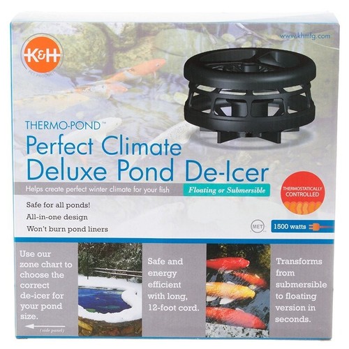 K&H Pet Thermo-Pond Perfect Climate Deluxe Pond De-Icer - 1500 watt | eBay