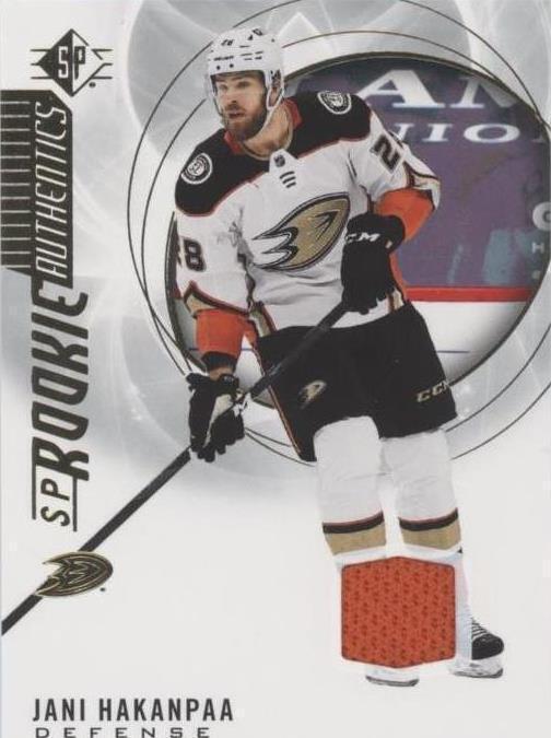 2020-21 SP Retail - SP Rookie Authentics Jani Hakanpaa #117 Jersey (MEM ...