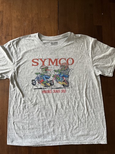 NHRA 2018 SYMCO Mini-Bikes Drag Racing Gray T-Shirt Large Gildan ...