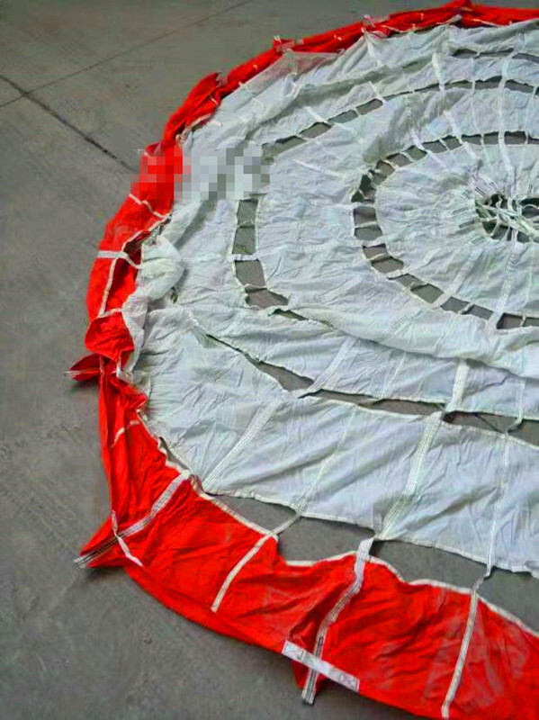 1Pc Aerospace Vintage Military Round Parachute Cloth Diameter 4.5m/14 ...