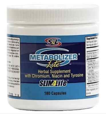 Slim4Life Metabolizer Herbal Supplement Wgt Loss Metabolizer Lite 180 ...