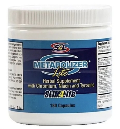 Slim4Life Metabolizer Herbal Supplement Wgt Loss Metabolizer Lite 180 ...