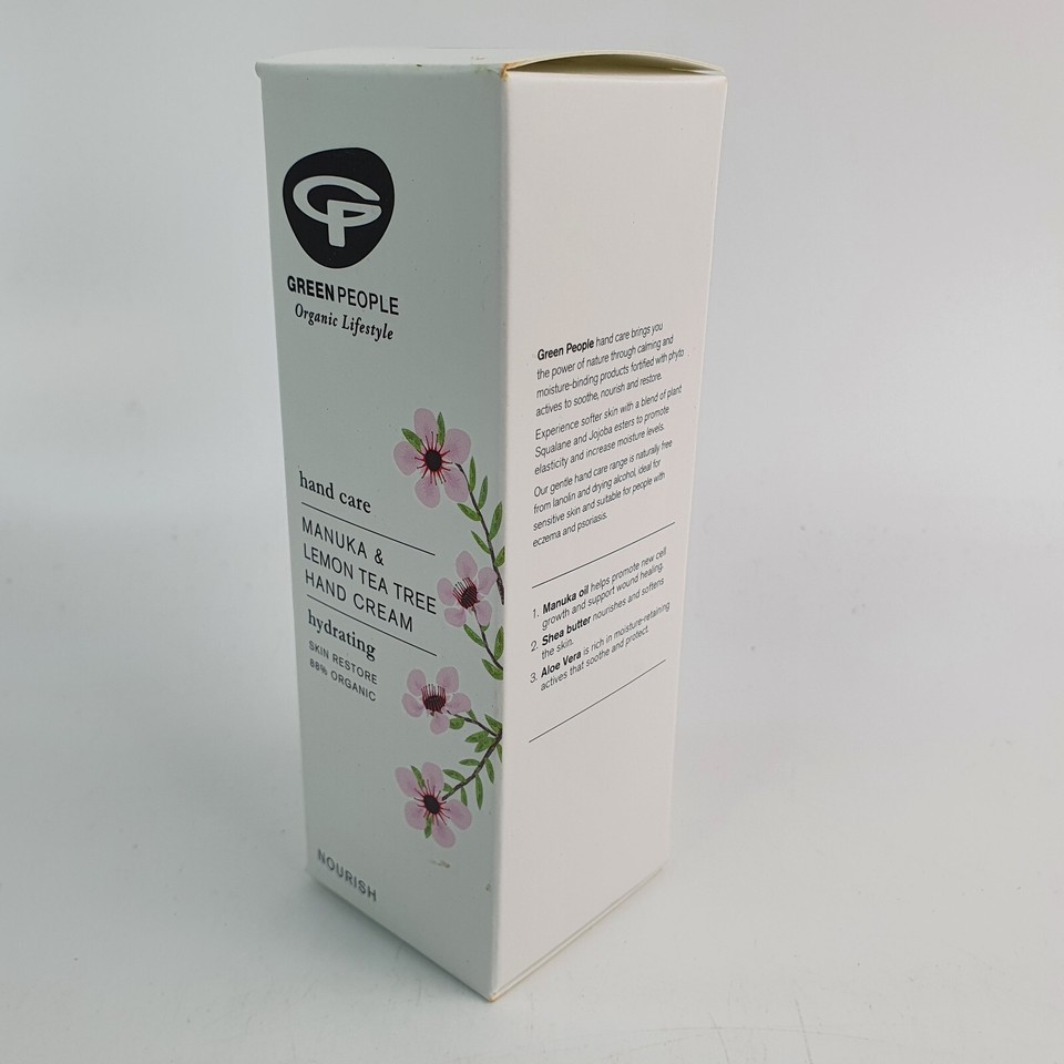 Green People Organic Hand Care Manuka & Lemon Tea Tree Hand Cream 50ml ...