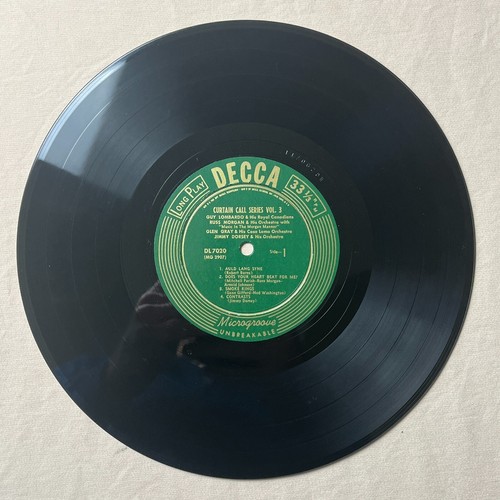 VARIOUS Curtain Call Series Vol. 3 1952 Vinyl 10" LP Decca DL 7020 ...