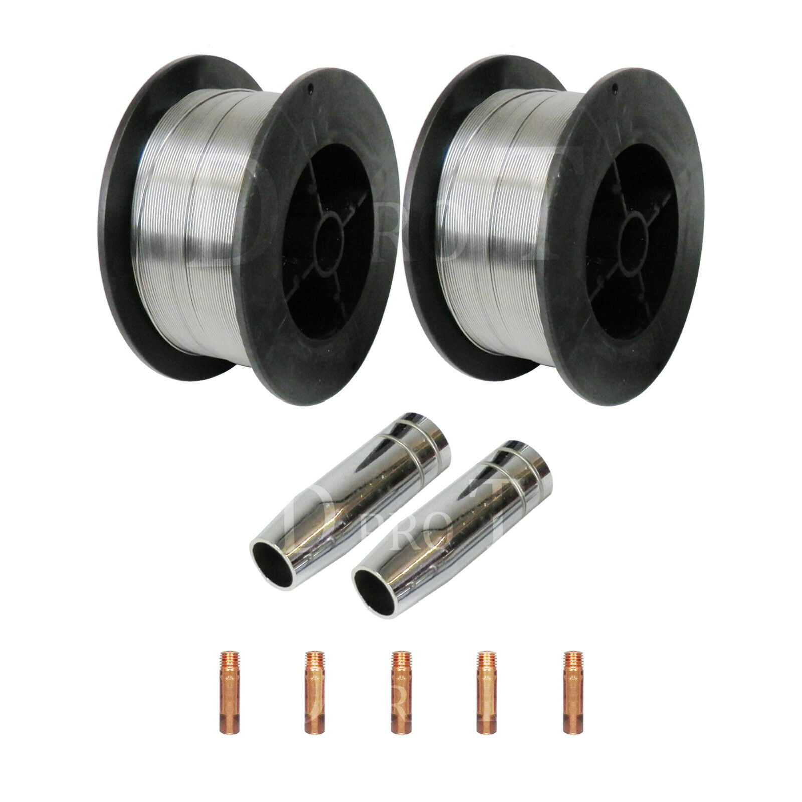 Welding Wire Shrouds X2 Gasless Mig 0.8Mm 0.45 Kg And Tips Flux Core ...