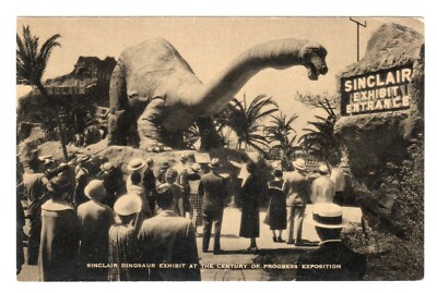 Sinclair Dinosaur Exhibit At The Century Or Progress Exposition ...
