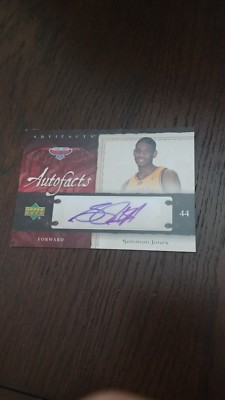 2007-08 UPPER DECK AUTOFACTS SOLOMON JONES AUTO CARD #AF-SJ. ATLANTA ...