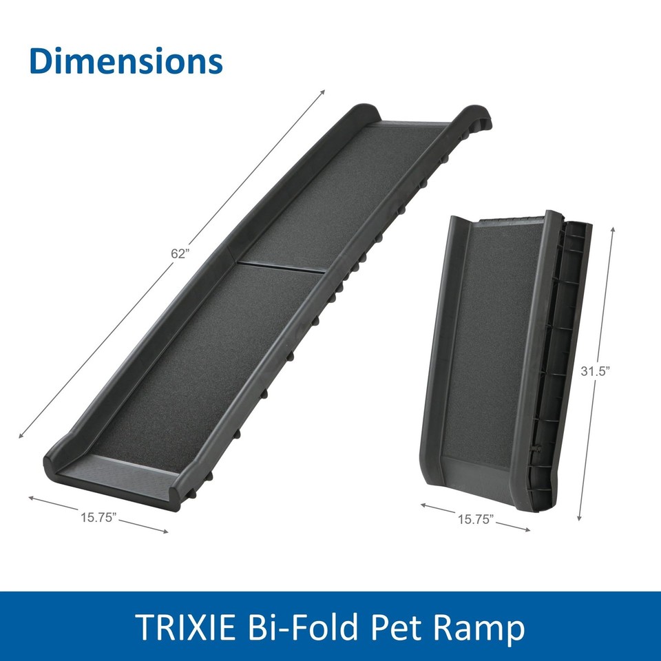 Folding Dog Ramp with Non-Slip Surfaces - Pet Ramp for Large Cars and ...
