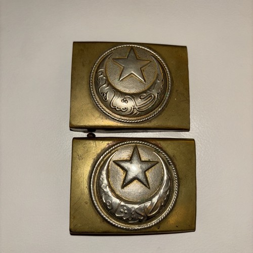 Ww1 two rare Ottoman Empire Turkish axis German made belt buckles | eBay
