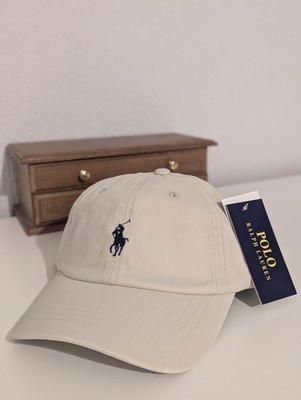 Ralph Lauren Polo Classic Baseball Cap Cream Unisex Adjustable Strap ...
