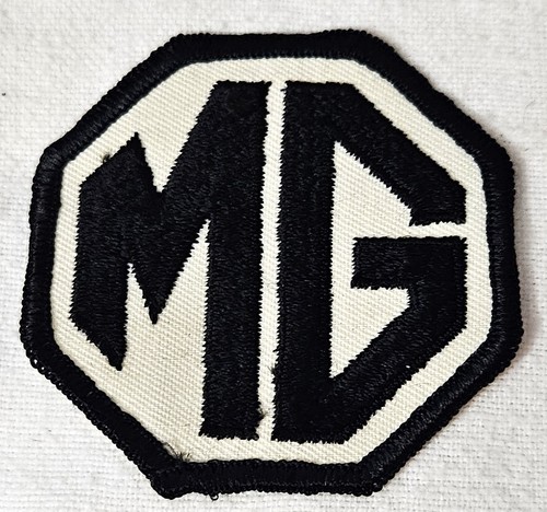 VINTAGE MG BRITISH CAR Co JACKET PATCH / BLACK AND WHITE / 2 3/4" | eBay