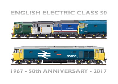 Class 50 50th Anniversary - Vers 3 (50033 Glorious) - Print | eBay UK