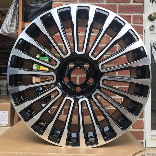 22" BLACK MACHINE FACE WHEELS - FITS LAND/RANGE ROVER LR3 LR4 STORMER ...