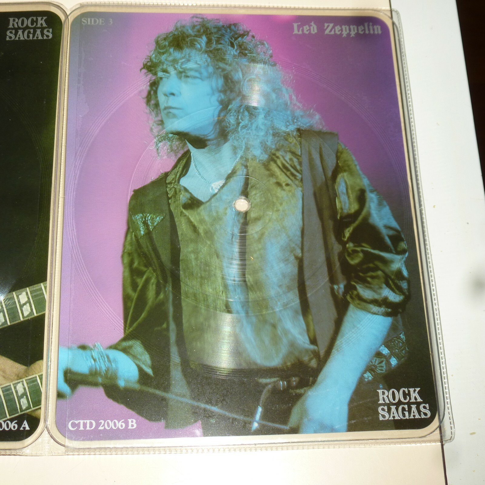 ROBERT PLANT - CHRIS TETLEY INTERVIEWS - LTD ED. 2 7" PHOTODISK - ROCK ...