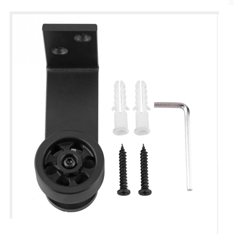 1 Set Door Roller Guide Carbon Steel Wall Mount Floor Bottom Guide ...