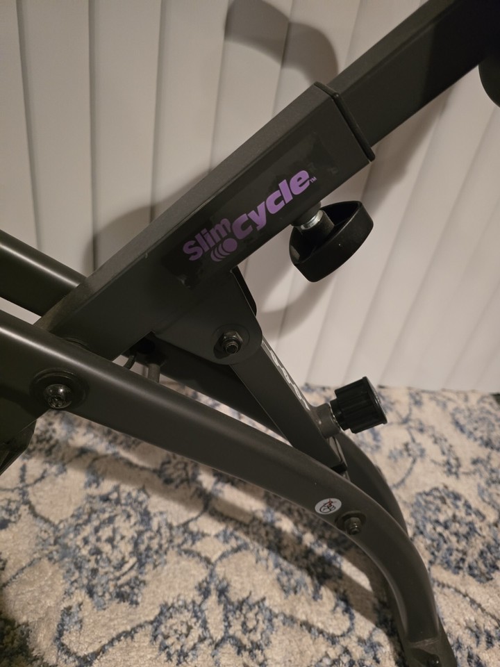 Slim Cycle 13160-1 Stationary Folding Indoor Exercise Bike, Black | eBay