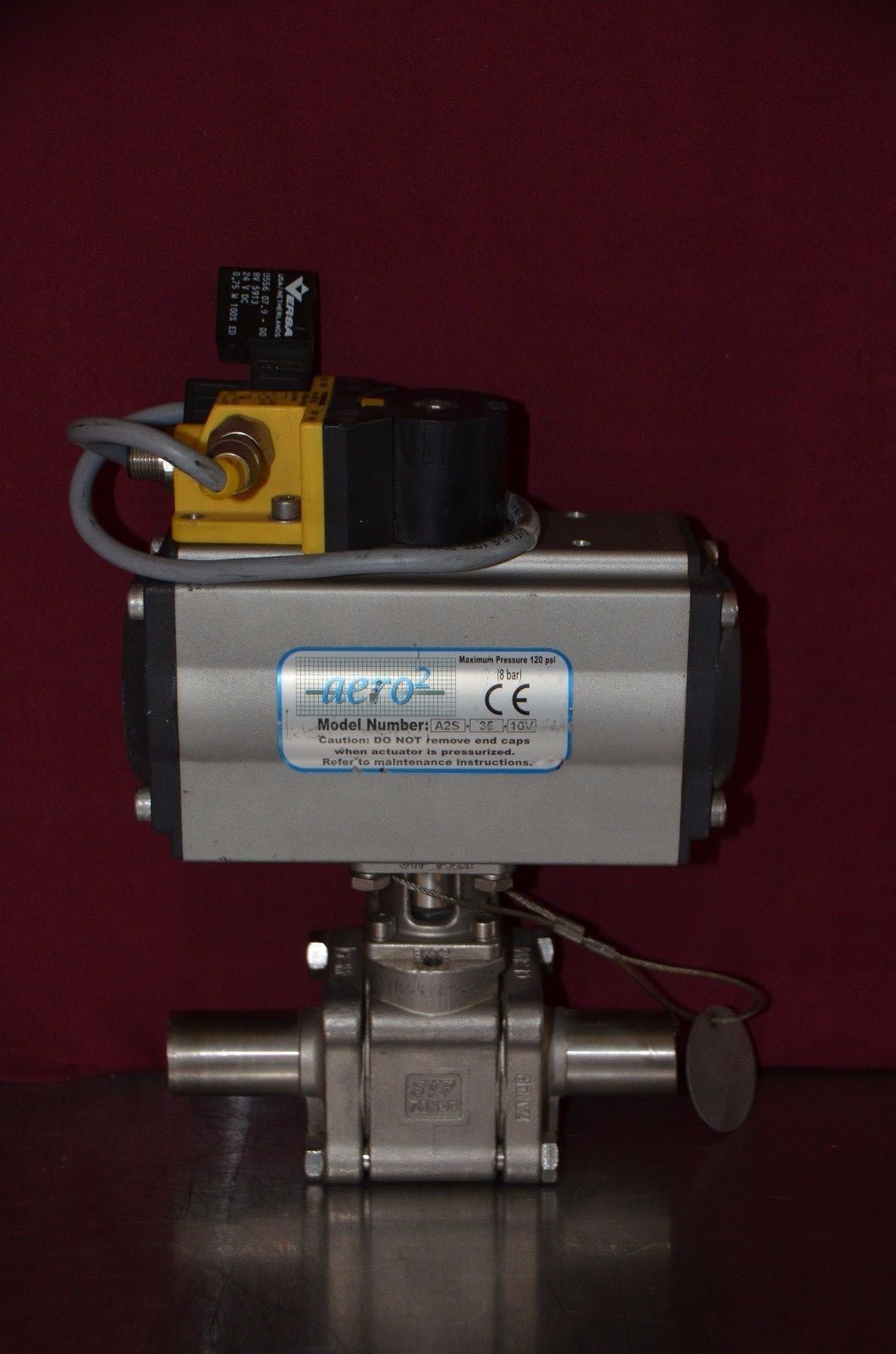 SVF Flow aero2 A2S-35 Actuator SB7 3/4" Valve Turck Ni4-DSU35 Sensor ...