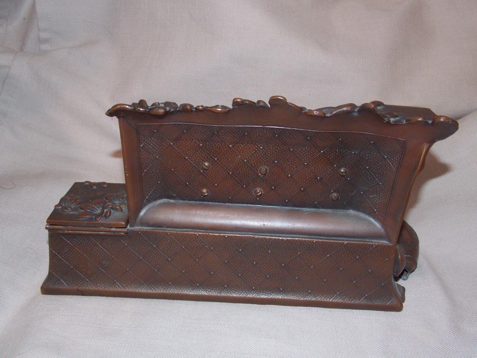 Antique Bronze 3 Horses at Stable Feeding Trough Inkwell Art Nouveau ...