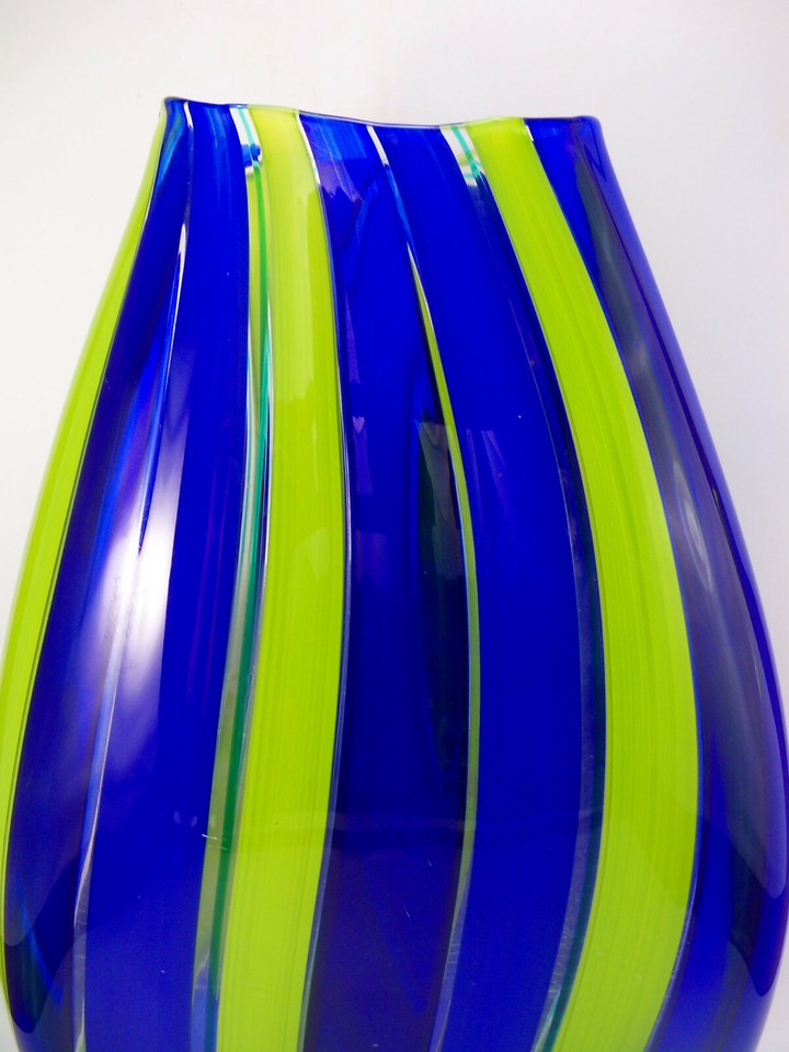 ALEX STISSER TEAR DROP ART GLASS VASE PACIFIC NORTHWEST MUSEUM of GLASS ...