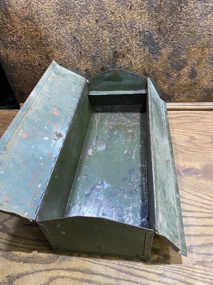 Antique COFFIN Metal Tool ~ Vintage Craftsmans Primitive Chest | eBay