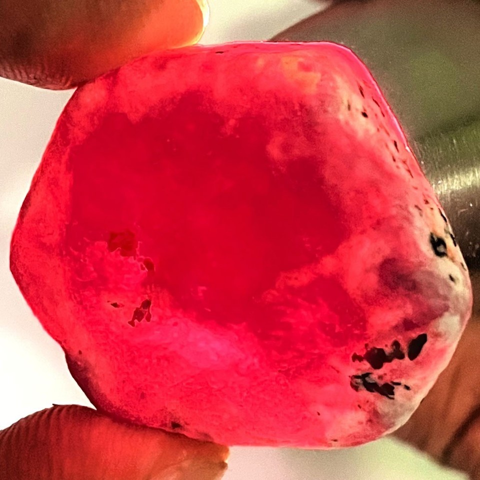 87.23 Ct - Natural 100% Unheated Beautiful Big Size Rough Red Ruby ...