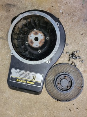 Kawasaki FC420v engine Shroud, fan, debris screen, hardware | eBay