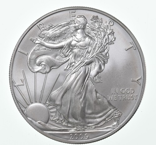 2009 Unc American Silver Eagle 1 Troy Oz .999 Fine Silver *9110 | eBay