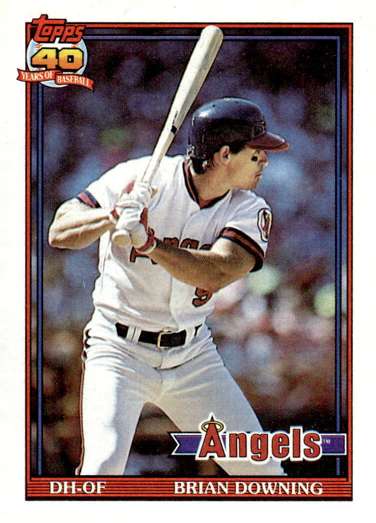 1990 Topps- #255 Brian Downing - California Angels | eBay