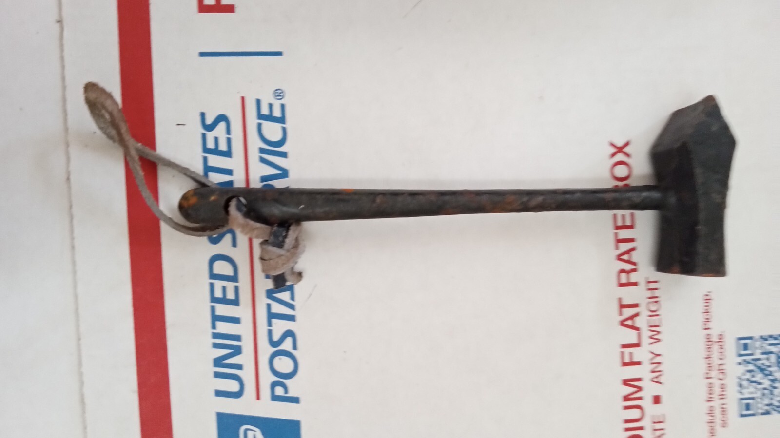 Vintage Nut Cracker Cast Iron Hammer & Iron Anvil inside a Handmade ...