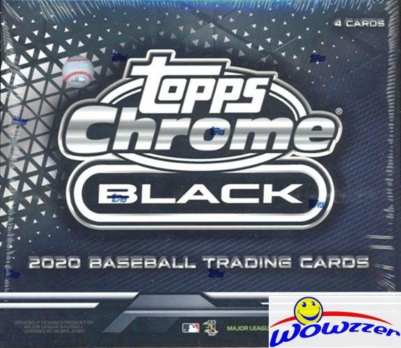 2020 Topps Chrome BLACK Factory Sealed HOBBY Box-ENCASED CHROME AUTO ...