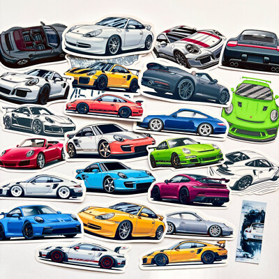 Decal Vinyl Stickers Water-cooled Porsche 911 930 964 993 for Laptop ...