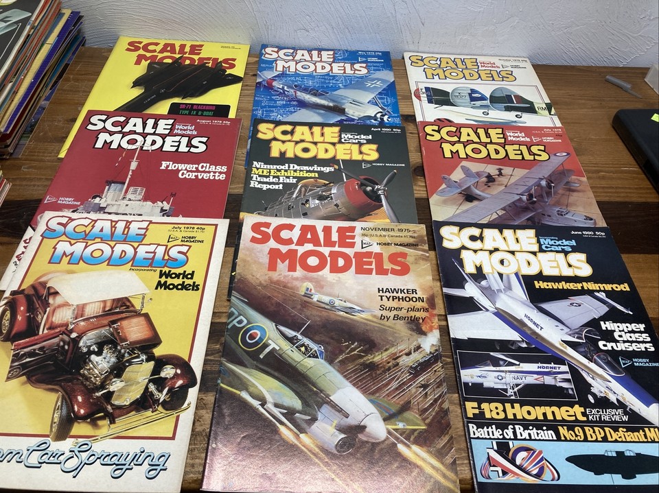SCALE MODELS Magazine Lot Of 60+ Mags 70’s - 80’s Era Nice Lot | eBay