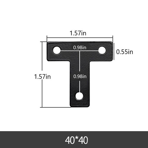 10 T-shaped corner brackets fixe connector 90 degree right angle ...