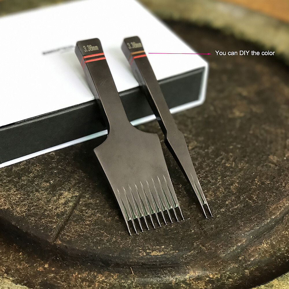 French Style leather Craft Pricking Irons Stitching Lacing Punch Chisel ...