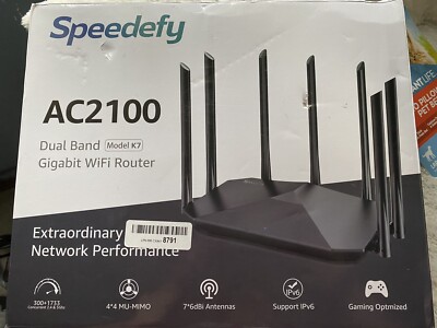 Speedefy Smart WiFi Router AC2100 | eBay